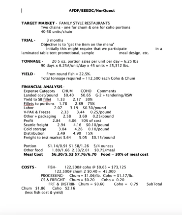 1994 AFDF/ BBEDC/ NorQuest Financial Analysis | Alaska Fisheries ...